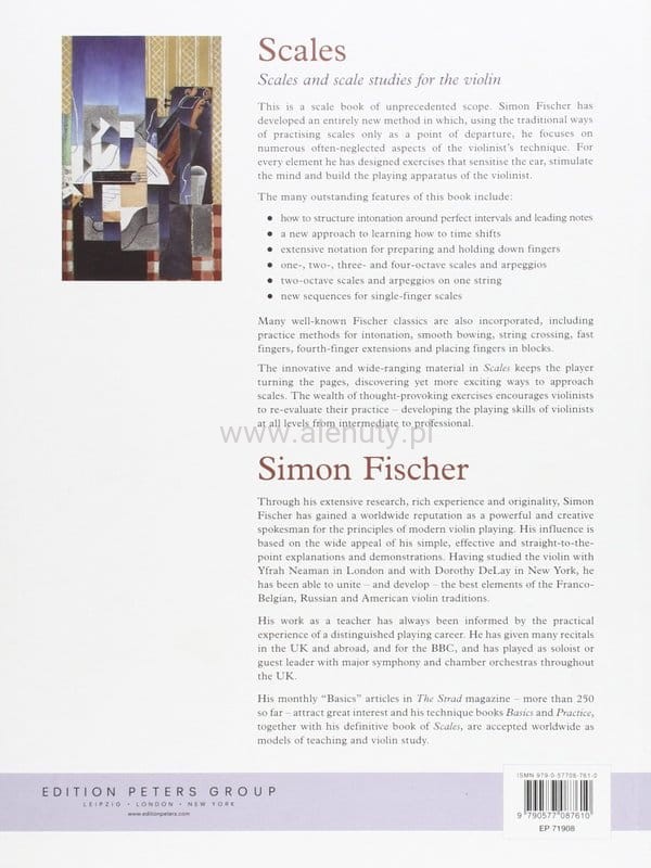 Simon Fischer: Scales - gamy i pasaże na skrzypce - Alenuty.pl