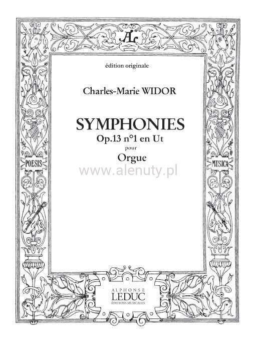 Charles-Marie Widor: Symphonies pour Orgue Edition Originale - Symfonia ...