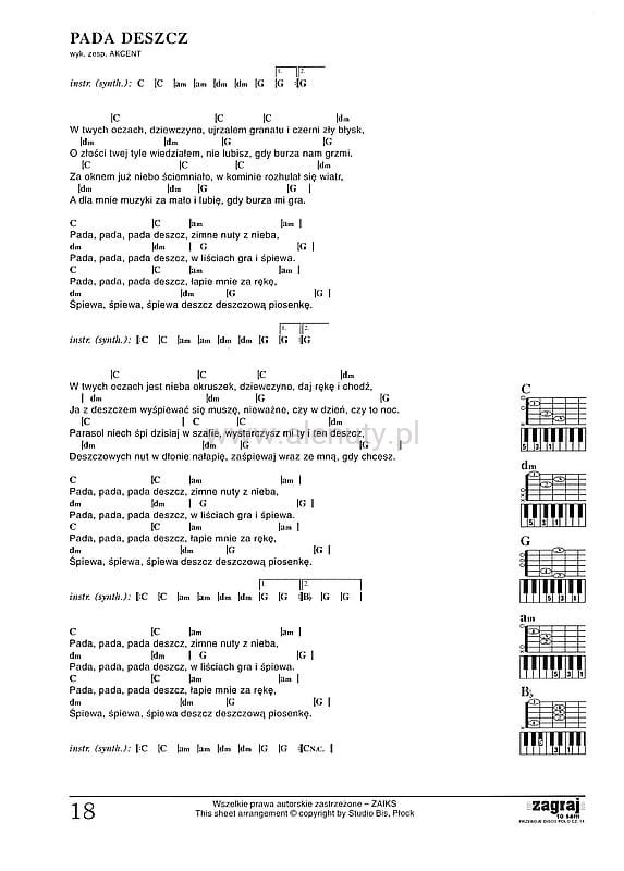 Przeboje disco polo cz. 11 - nuty na keyboard - Alenuty.pl