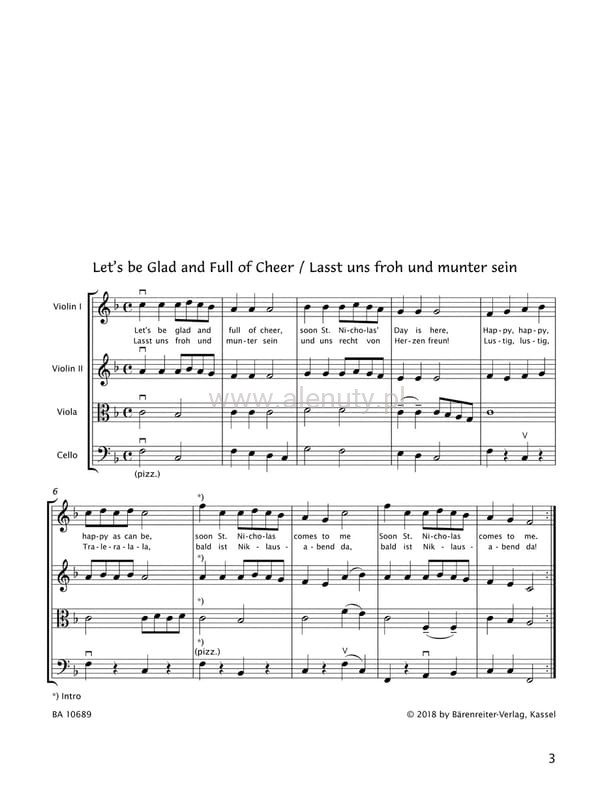 Christmas for Beginner String Ensembles - Kurt Sassmannshaus - nuty na ...