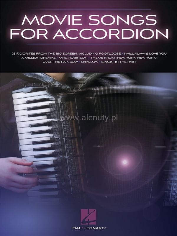Movie Songs for Accordion - muzyka filmowa - nuty na akordeon - Alenuty.pl