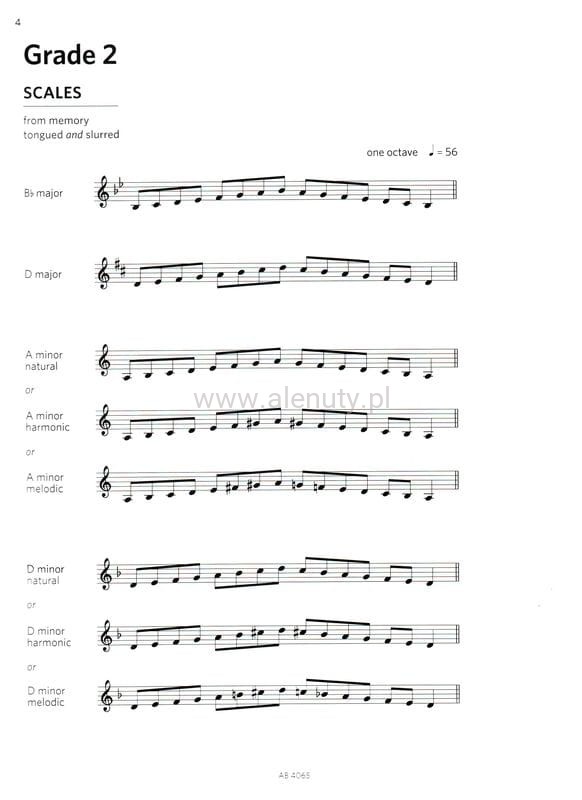 Scales and Arpeggios for Trumpet - ABRSM Grades 1-5 - 2023 - gamy i ...
