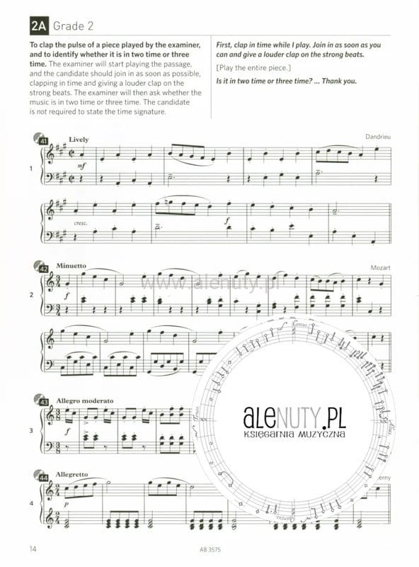 Specimen Aural Tests - ABRSM Grades 1-3 - materiały egzaminacyjne do ...