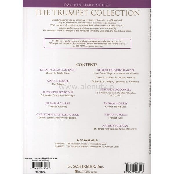 The Trumpet Collection - Easy To Intermediate Level (+ audio online ...